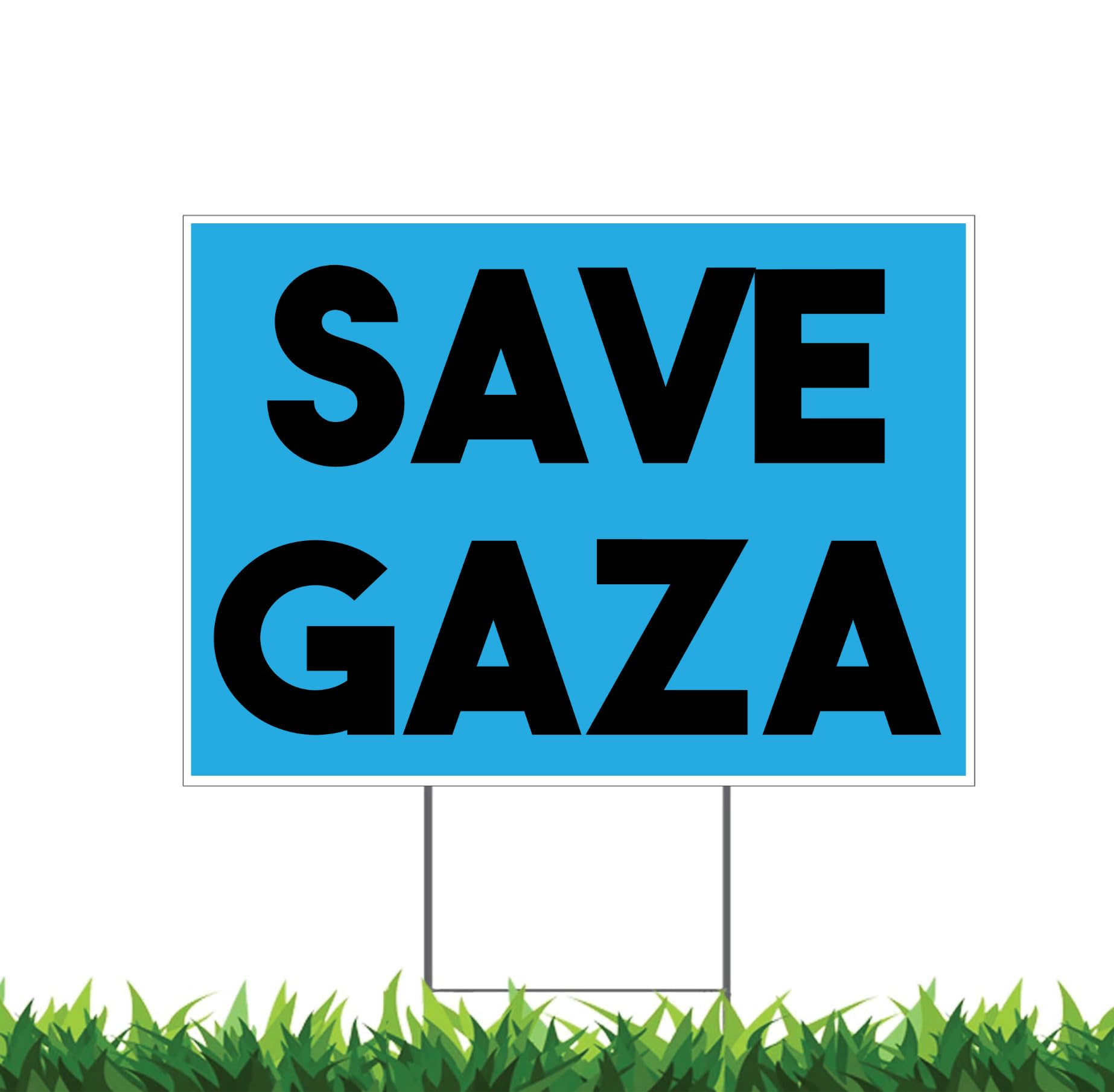 Amazon.com : SAVE GAZA TWO PACK (2) 12x18" Horizontal Yard Signs ...