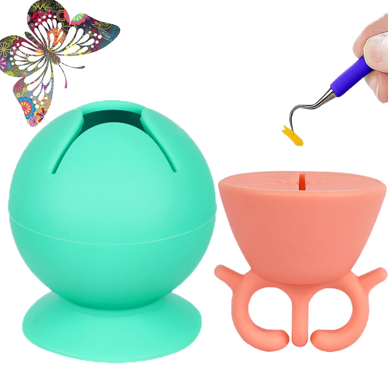 Vinyl Scrap Collector Silicon with Suction Cup, 2PCS Scrapbooking Tools ...