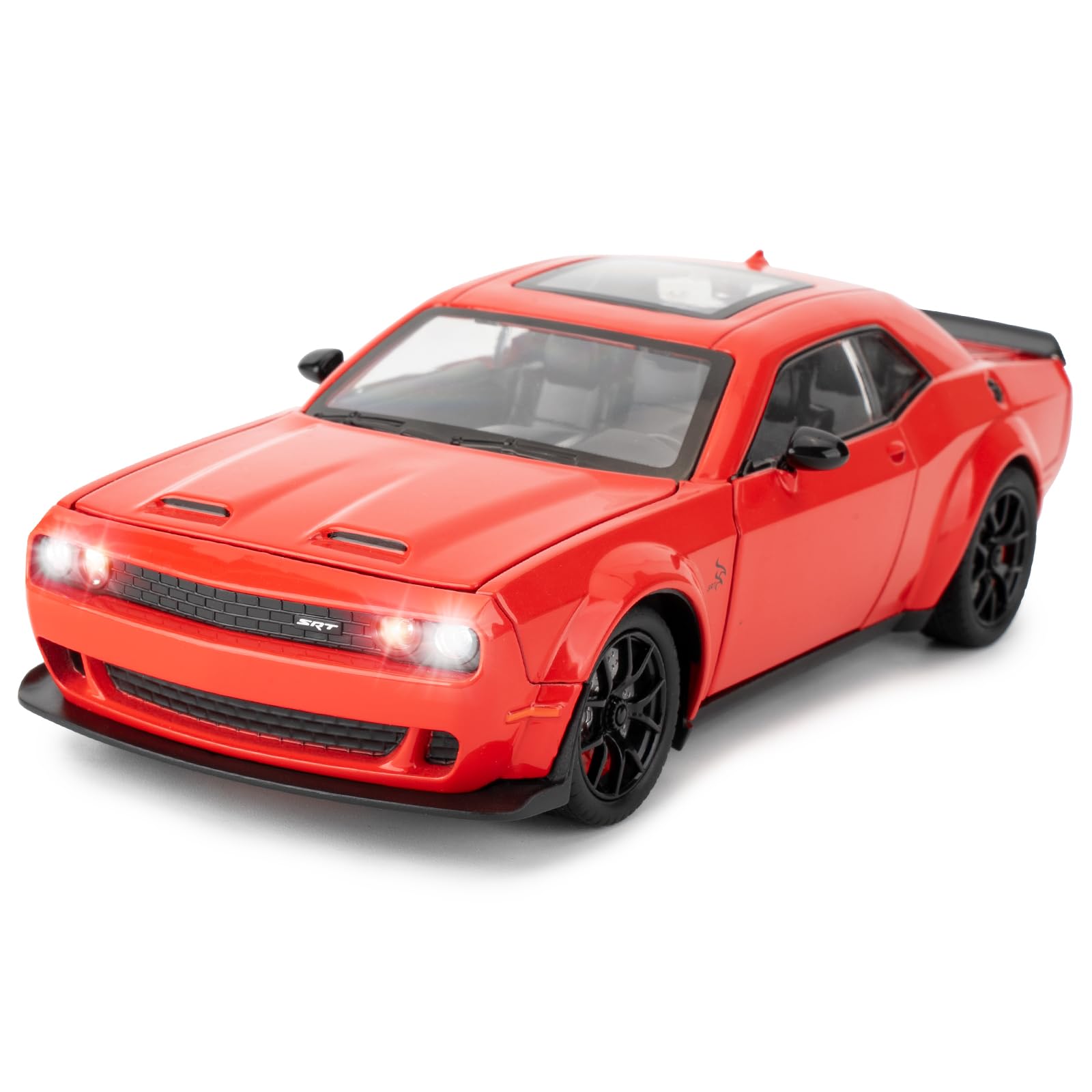 Amazon.com: BDTCTK 1/24 Dodge Challenger Hellcat Model Car, Zinc Alloy ...