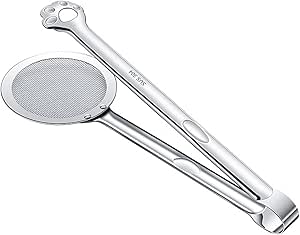 Amazon.com: HIZXMCNGH Dual-Purpose Stainless Steel Filter Spoon With ...