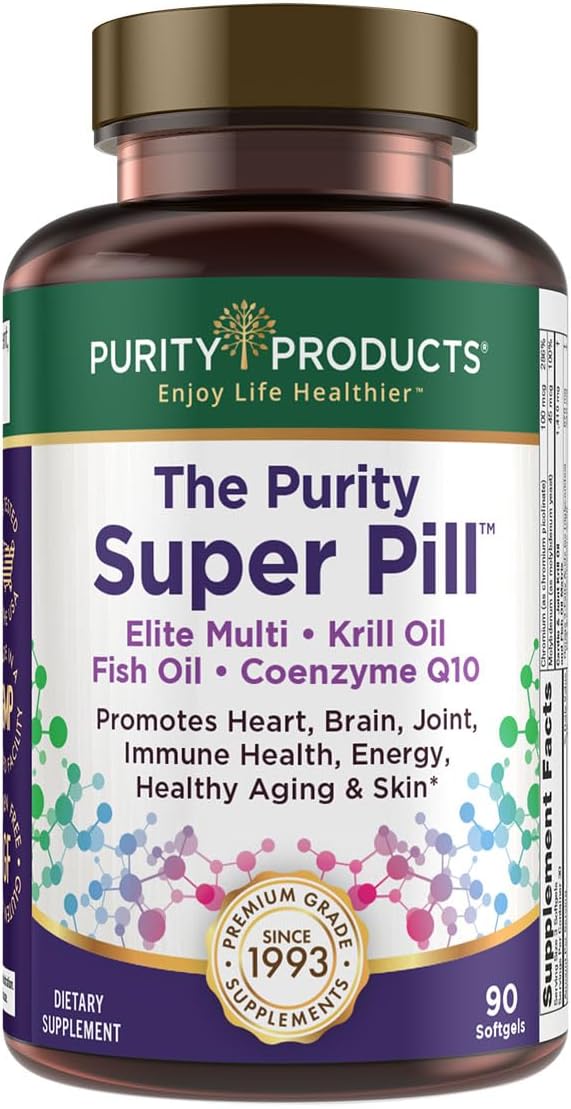 Amazon.com: Purity Products Purity Super Pill Elite Multi + Krill Oil ...