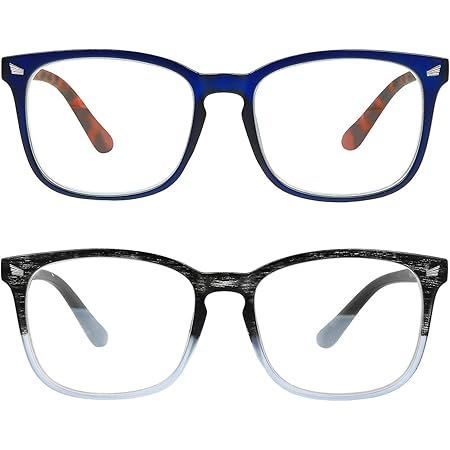 Amazon.com: Blue Light Blocking Computer Glasses Anti Glare Reduce ...