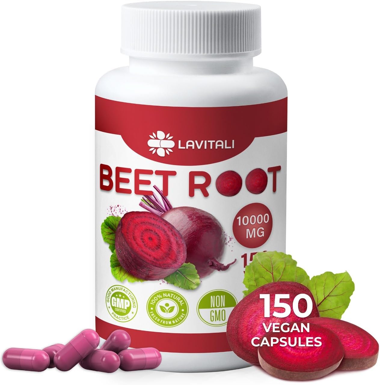 Amazon.com: 150 Beet Root Extract Capsules, 1000mg per Serving, 100% ...