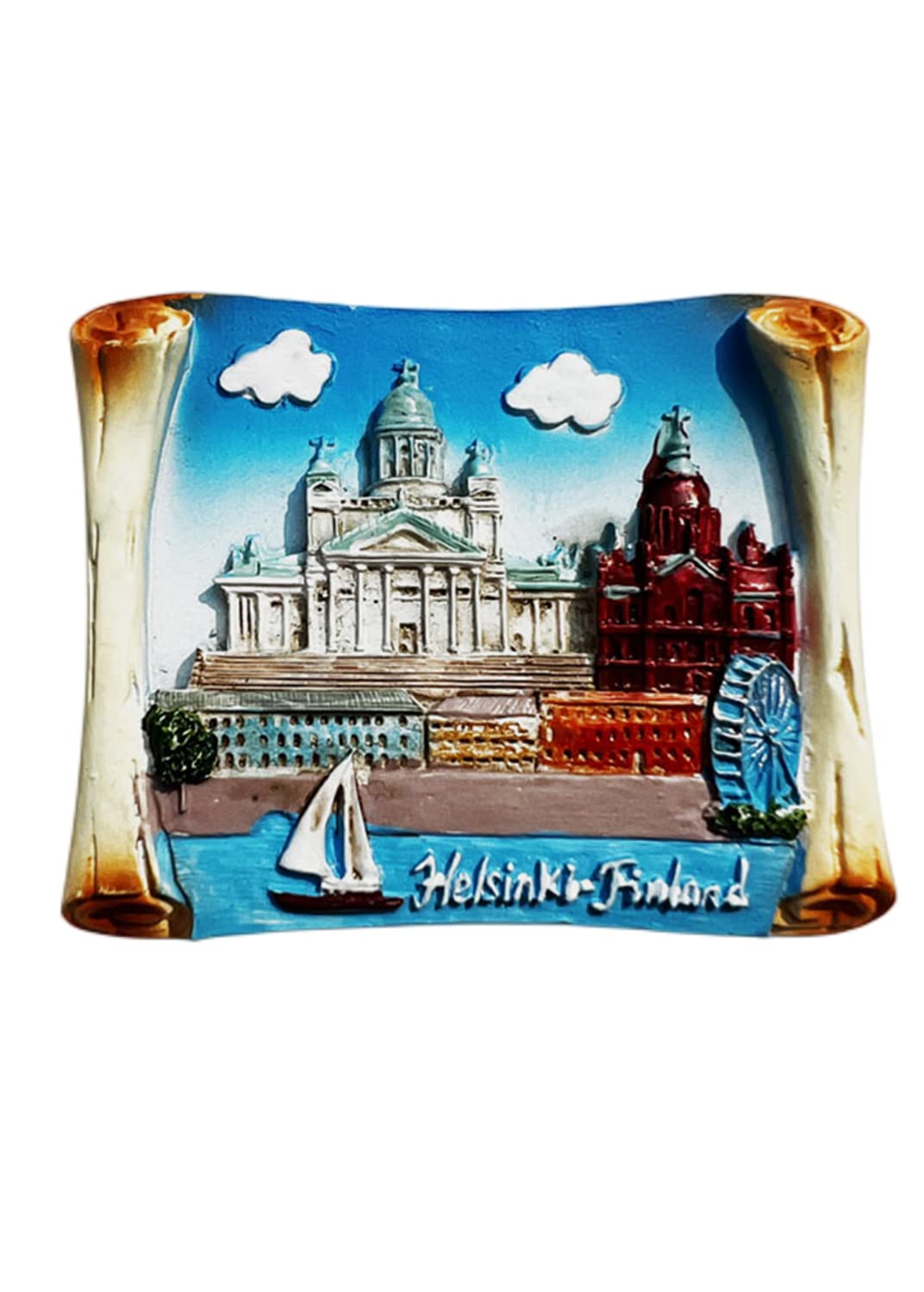 Buy Helsinki Capital of Finland 3D Fridge Magnet Travel Souvenir Gift ...