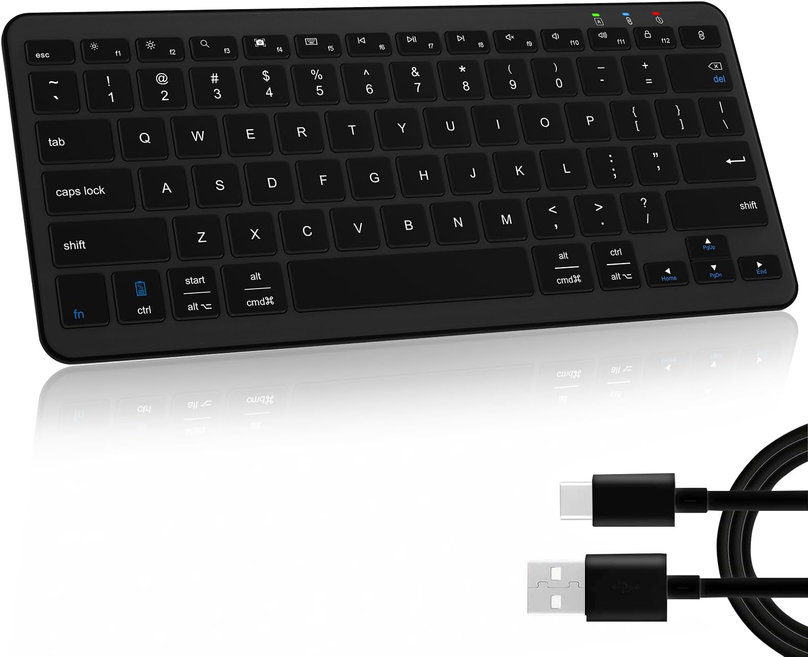 Amazon.com: Tosuny USB Keyboard with Russian English, 7 Inch ...