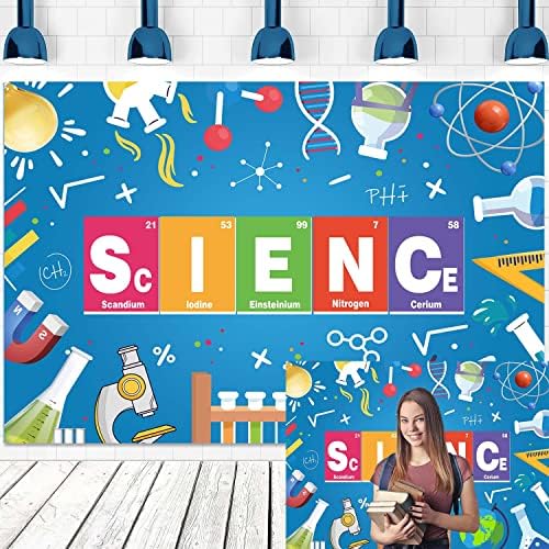 Amazon.com : Science Cartoon Chemistry Lab Backdrop Mad Sciencist Theme ...