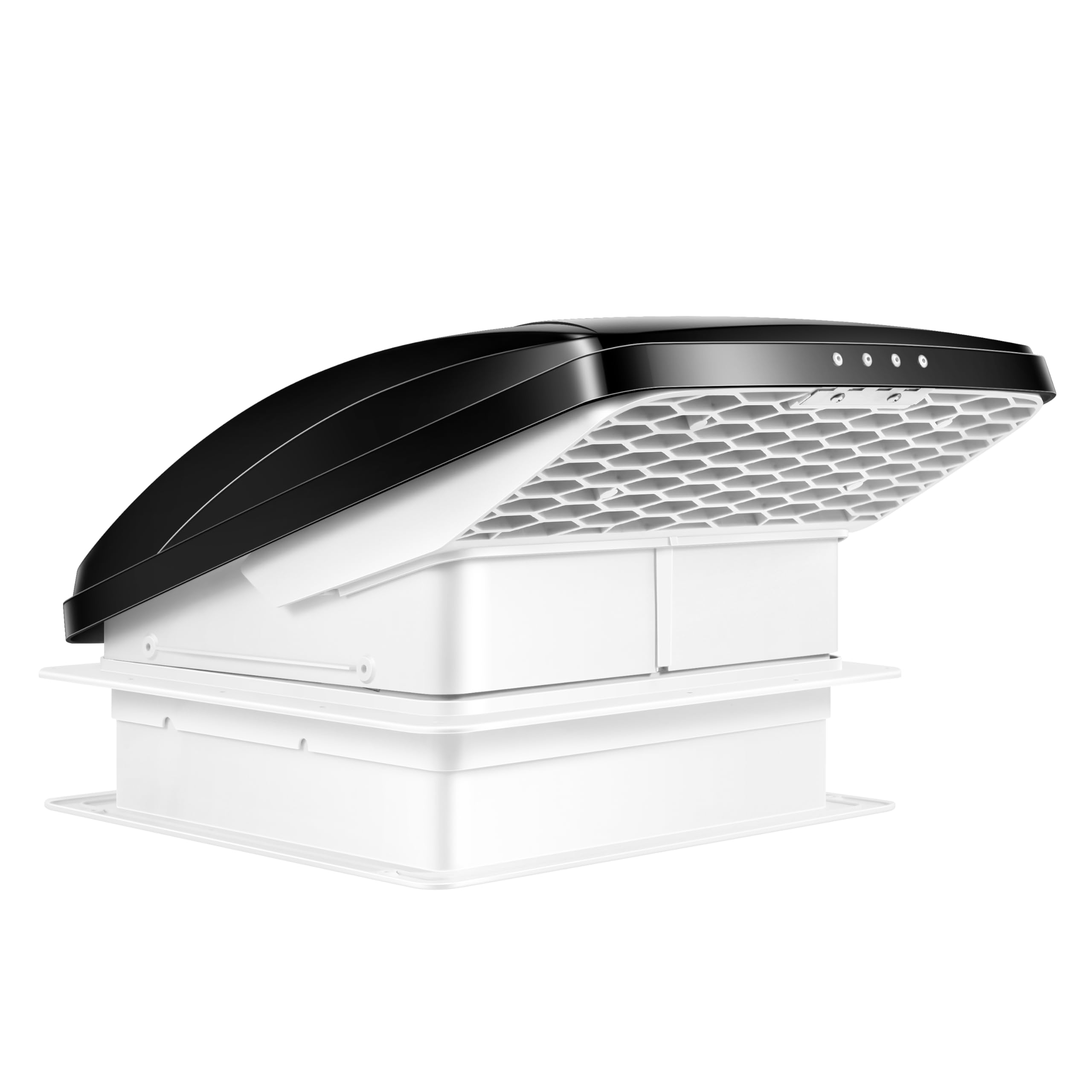 Starvent RV Roof Vent Fan 6-Speed-Reversible 12V Smoked 14" x 14" Built ...