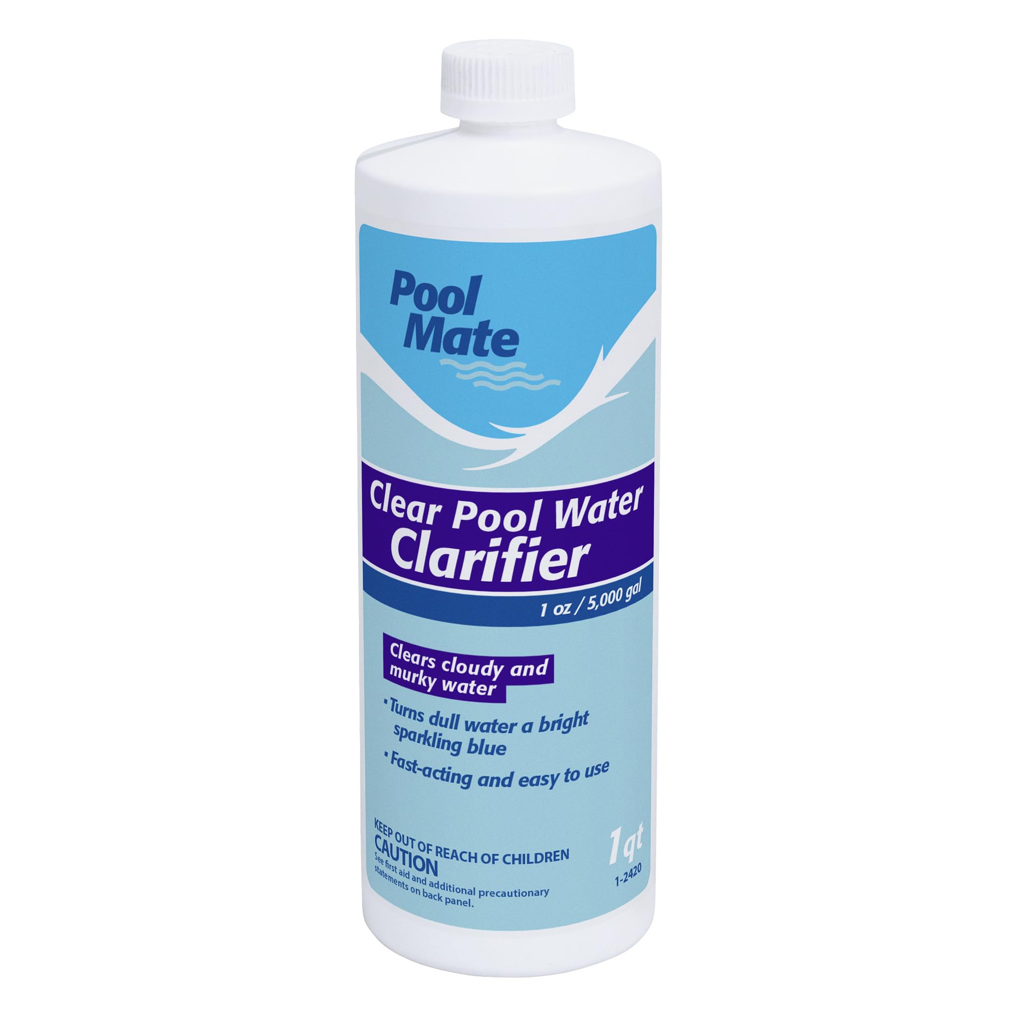 Pool Mate 1-2420 Pool Clear Water Clarifier for Pools, 1-Quart 12 bottles
