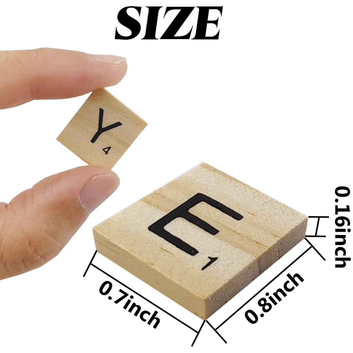 Snapklik.com : 700PCS Wood Letter Tiles, Wooden Tiles For Crafts ...