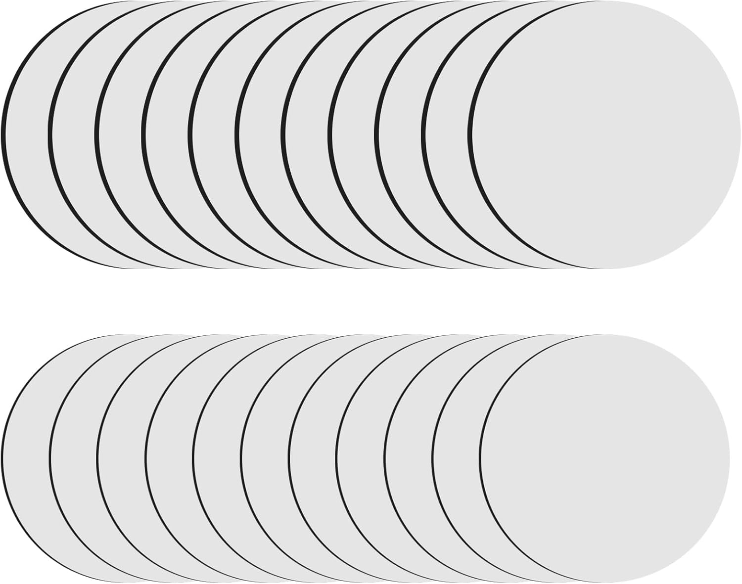 Amazon.com: 80PCS Sublimation Magnet Blanks Round Bulk Produnts 40 Pcs ...