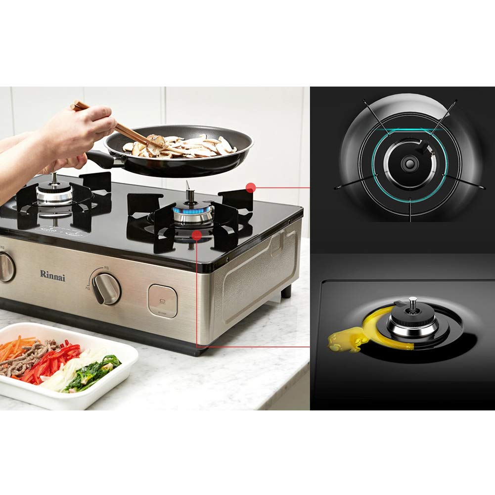 Rinnai Ceramic Coated Gas Cooktop with 2 Burners RTR-D2010P with ...