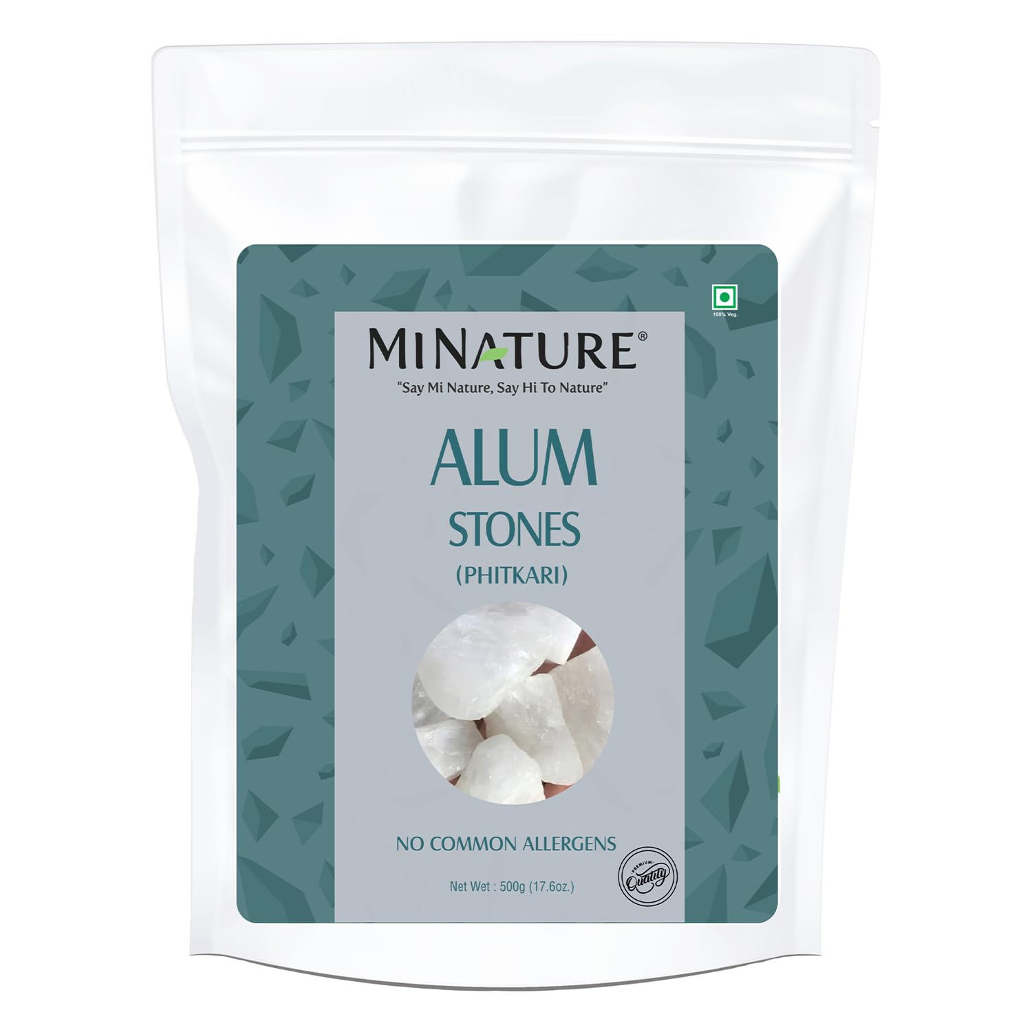 Alum Stone(phitkari) by mi nature | for Skin Care | Water Purify| Pure ...