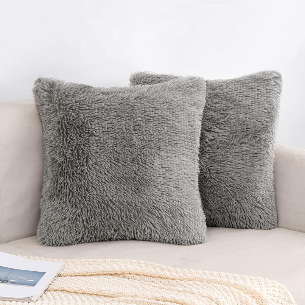 Elegantes Kuschelkissen Flauschig Gross Bild