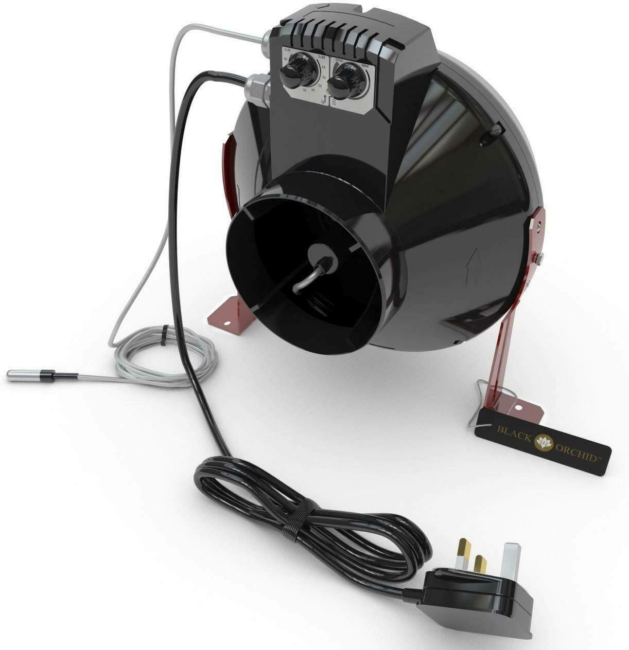 Buy 150mm Black Orchid Inlet Centrifugal Extractor Fan Blower Silent ...