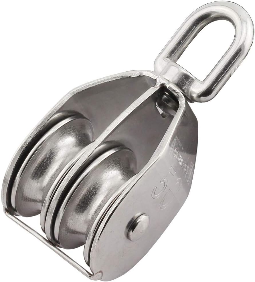 Amazon.com: Lind Kitchen 1PCS Lifting Double Pulley Stainless Steel ...