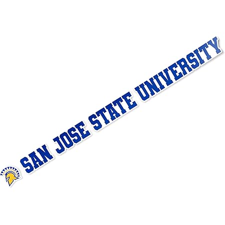 Amazon.com: San Jose State University SJSU Spartans Name Logo Vinyl ...