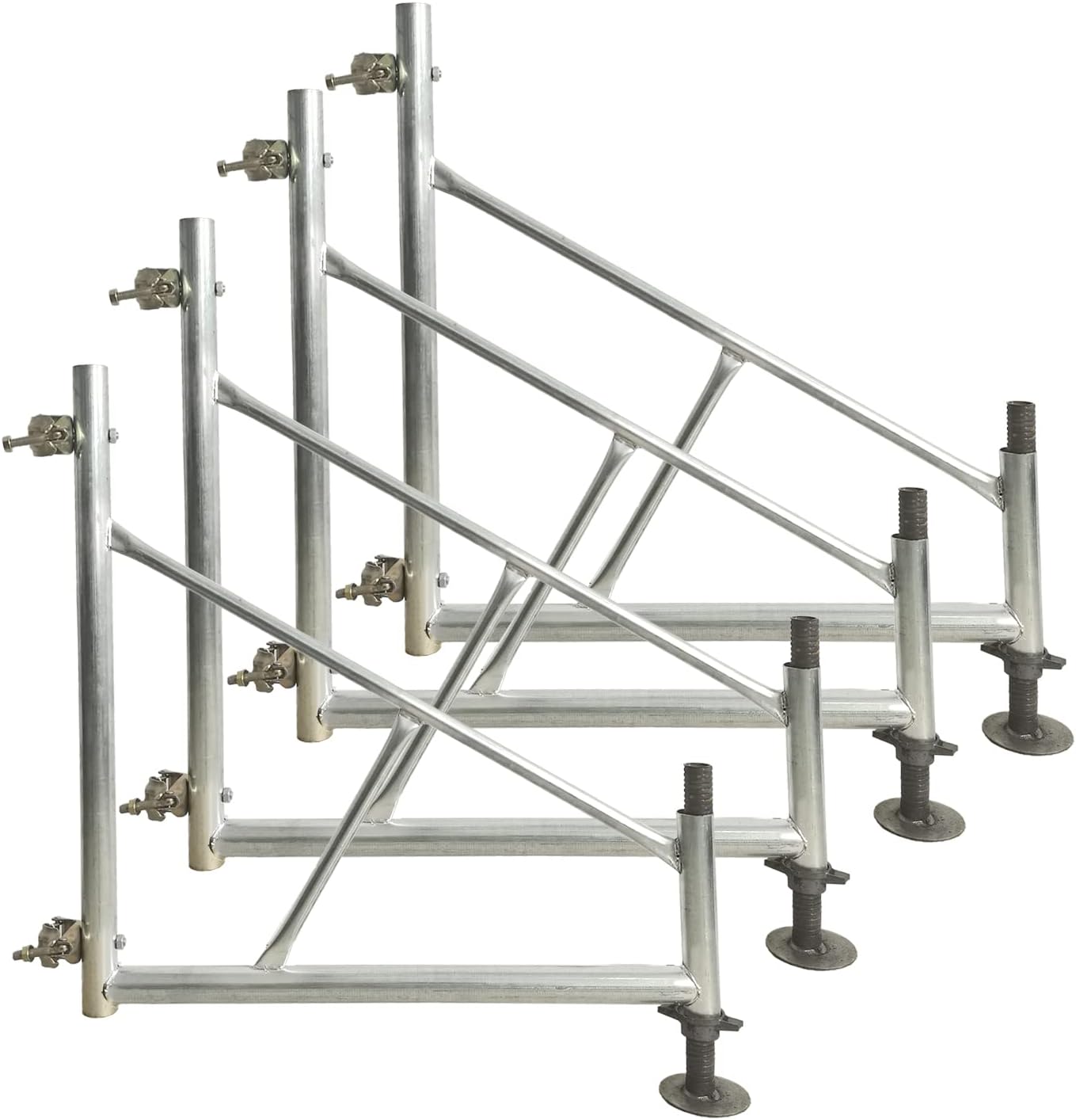 ASTAMOTOR 4 PCS Scaffold Safety Outriggers + 4 PCS Adjustable Leveling ...