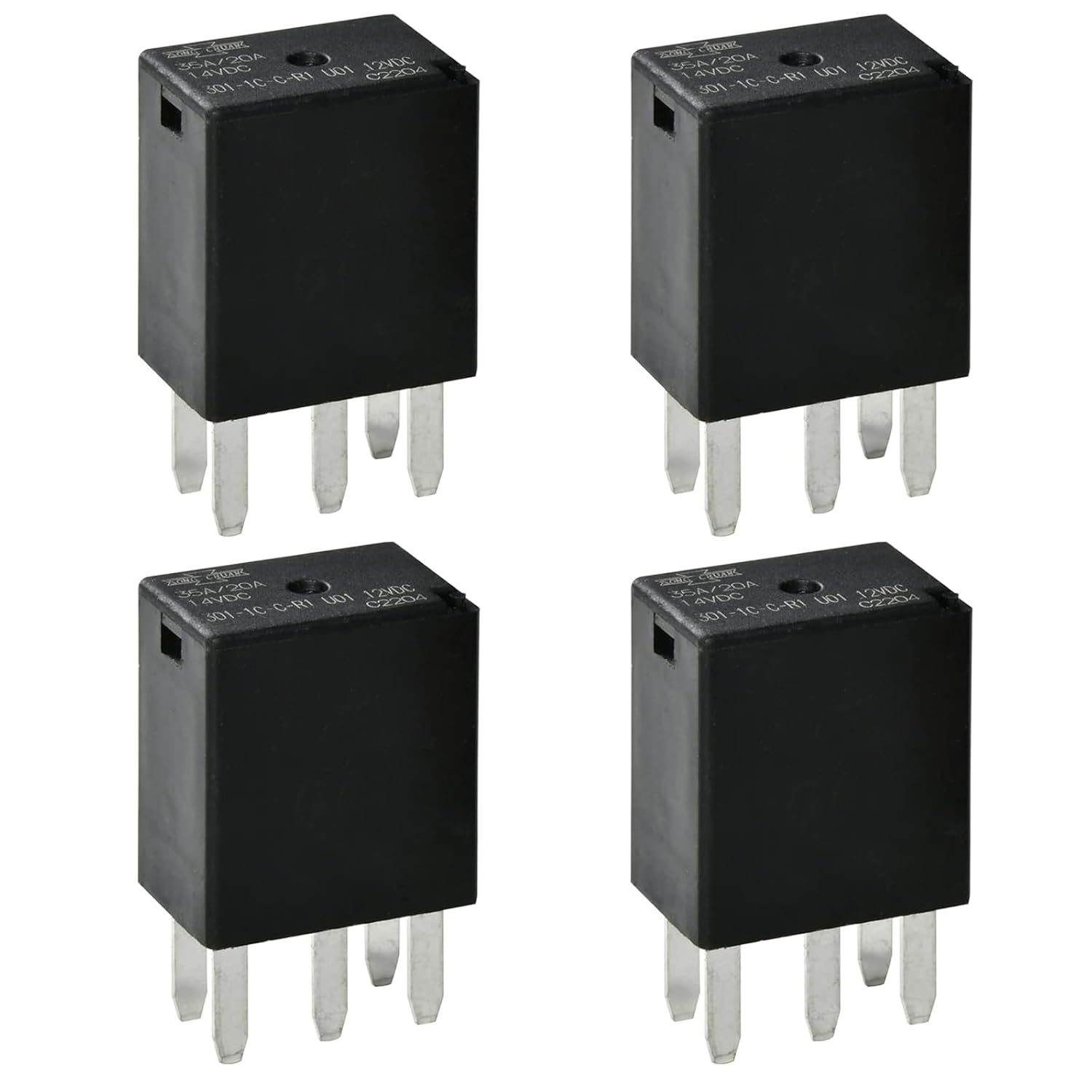 Automotive Purpose Relays 301-1C-C-R1-U01-12VDC 5 PIN (4Pack)