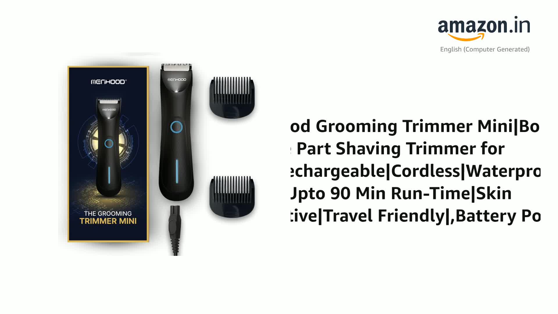 Watch Menhood Grooming Trimmer Mini|Body Private Part Shaving Trimmer ...