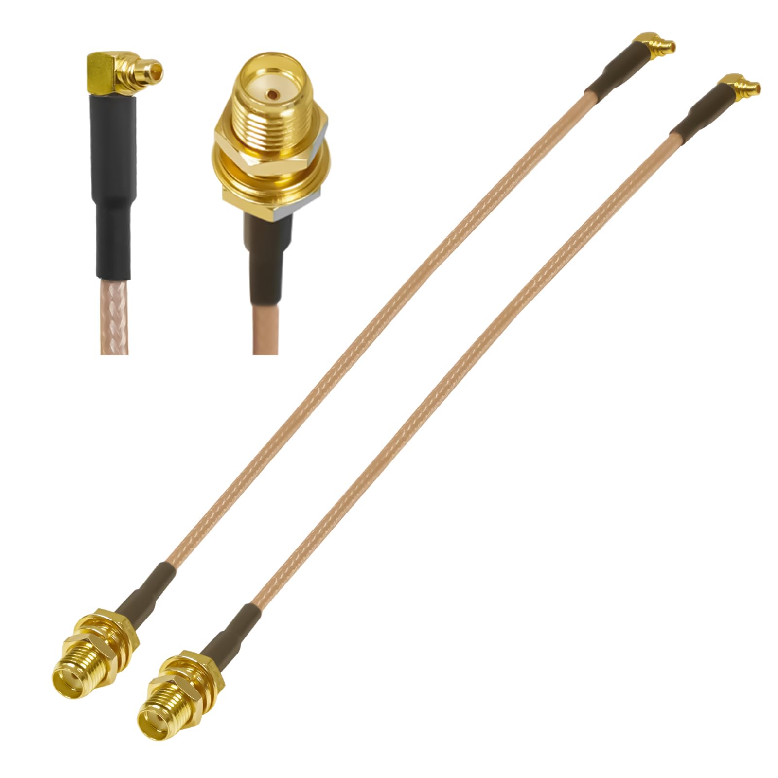 Amazon.com: 2PCS MMCX SMA Pigtail Antenna Cable, Right Angle MMCX Male ...