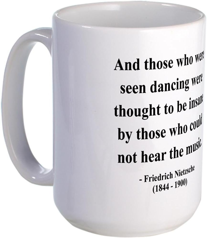 Amazon.com | Demon Decal Nietzsche 38 Large Mug Large Mug - Standard ...