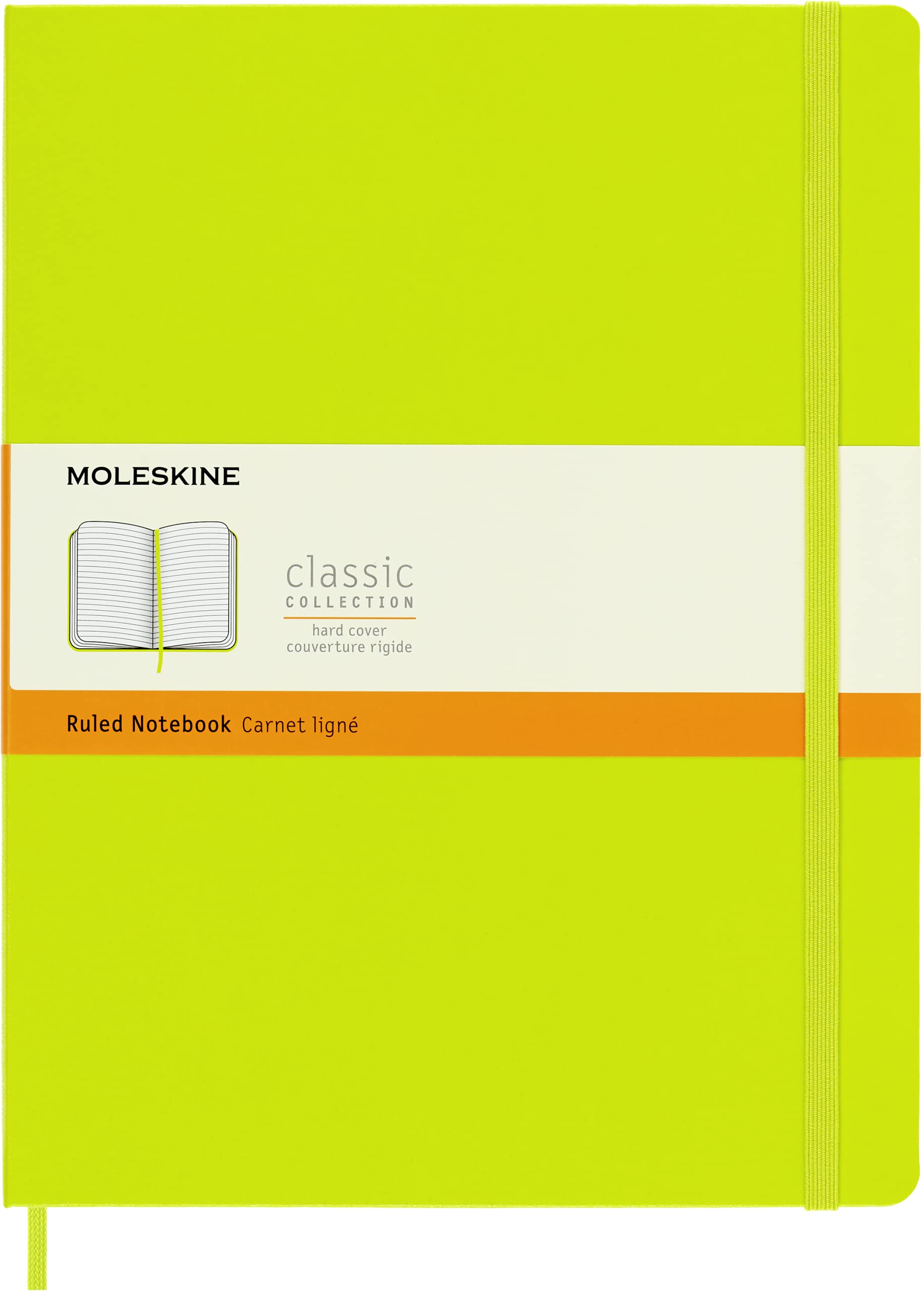 Snapklik.com : Moleskine Classic Notebook, Extra Large, Ruled, Lemon ...