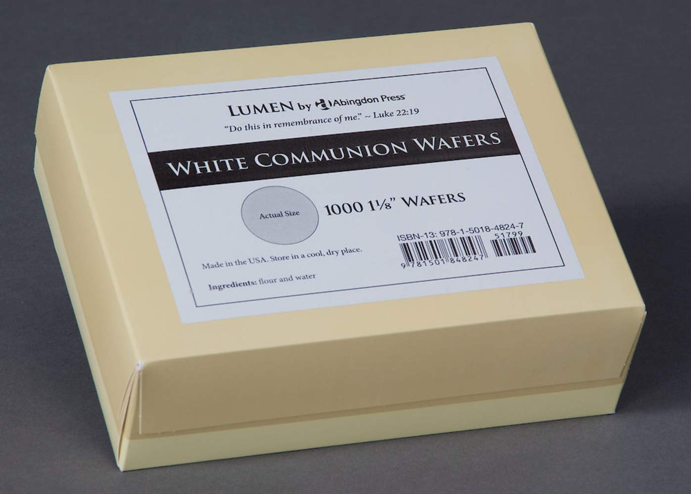 Communion Wafers, White (Box of 1000): Lumen by Abingdon Press ...