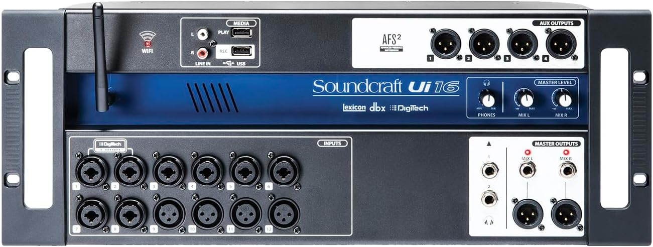 Soundcraft Ui16 Remote-Controlled 16-Input Digital Mixer : Amazon.ca ...