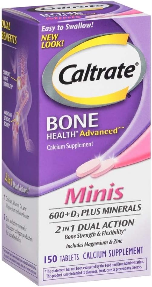 Amazon.com: Caltrate 600+D3 Plus Minerals Mini Calcium & Vitamin D3 ...