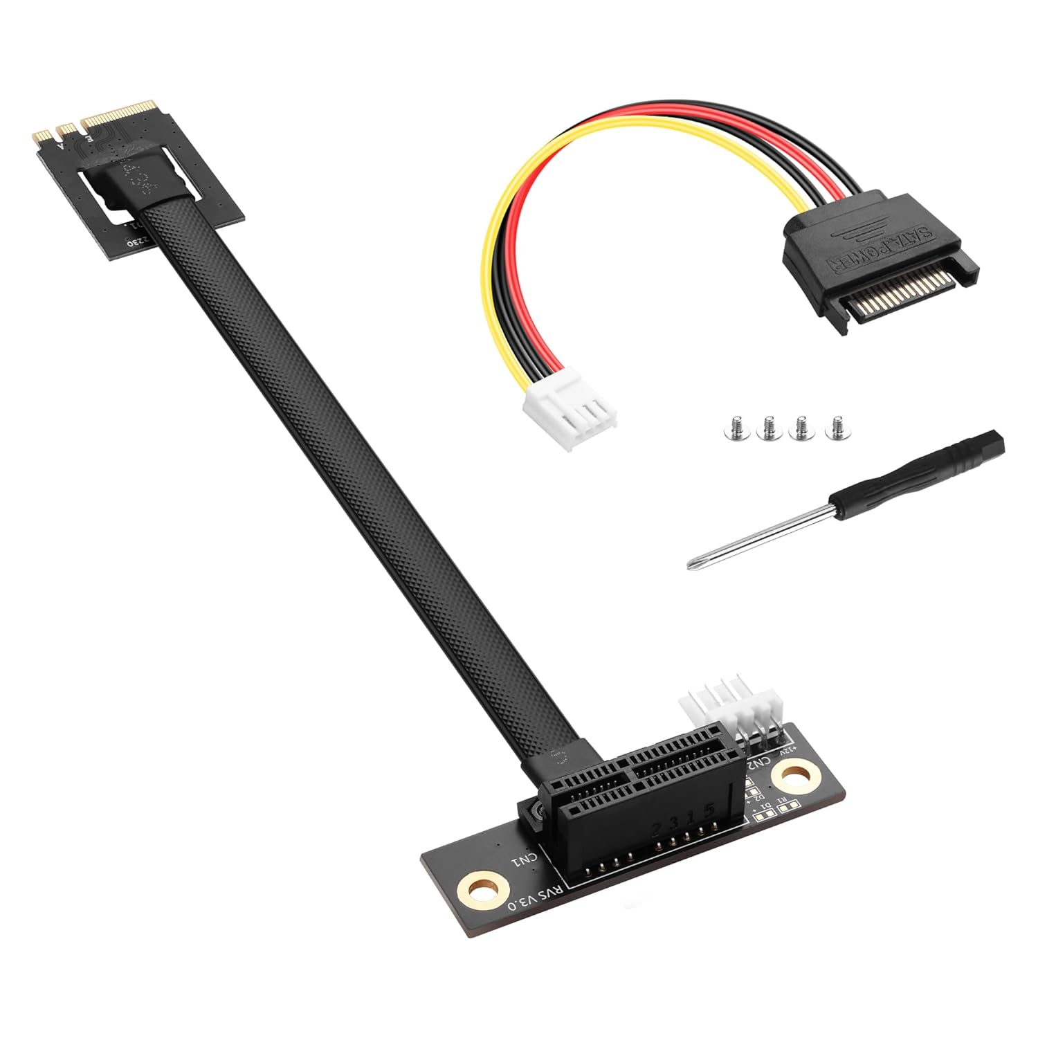 Amazon.com: SinLoon M.2 NGFF Key A+E to PCIe X1 Extender Cable M.2 to ...