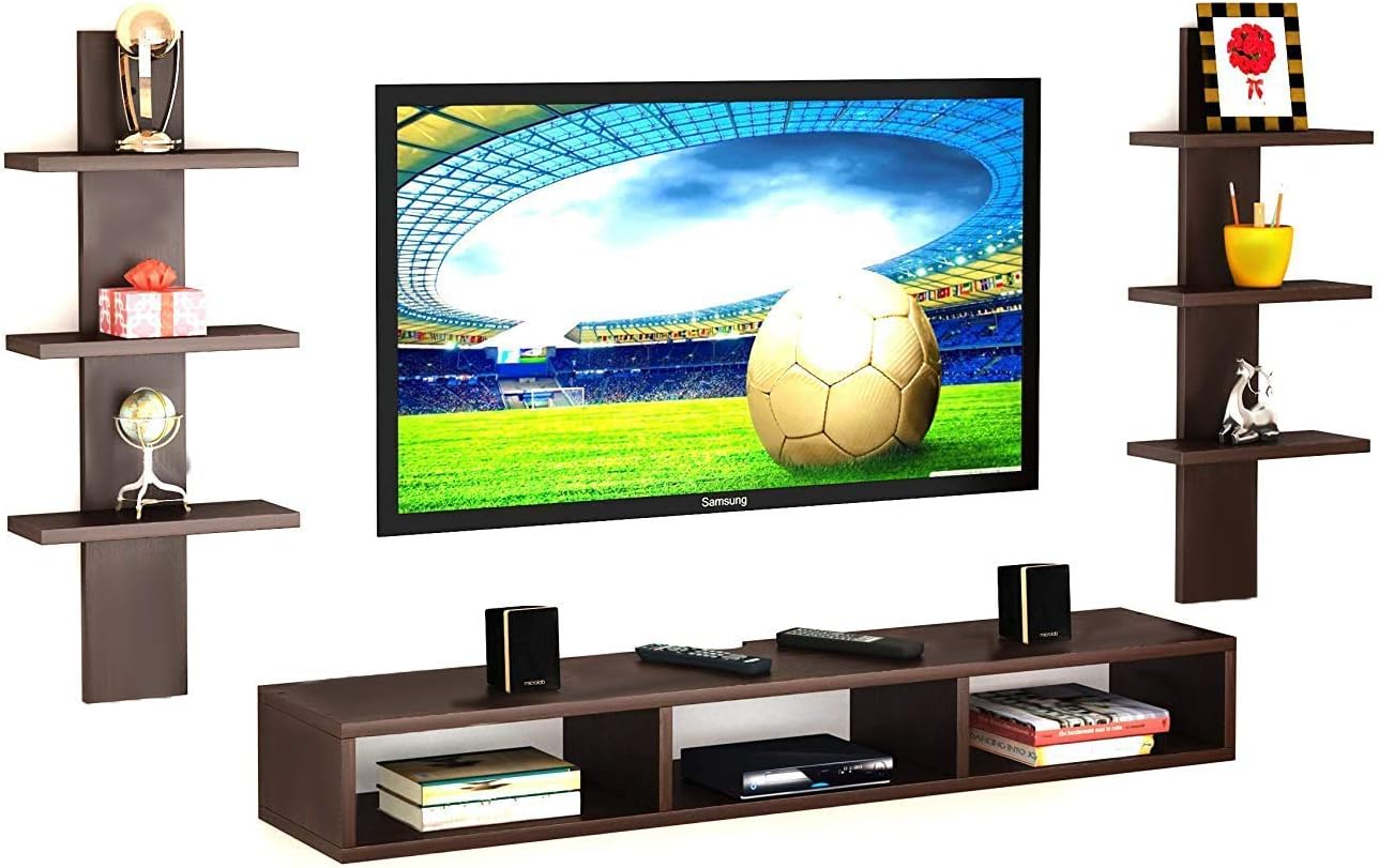 HRIDYA HANDICRAFTS Work Wall Mount Tv Entertainment Unit/with Set Top ...