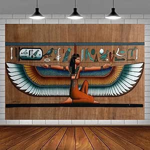 Egypt Historic Temple Backdrop Ancient Cairo God Goddess Isis Wing ...