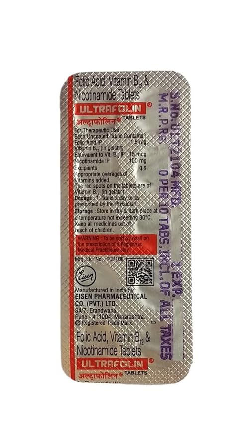 Ultrafolin - Strip of 10 Tablets : Amazon.in: Health & Personal Care