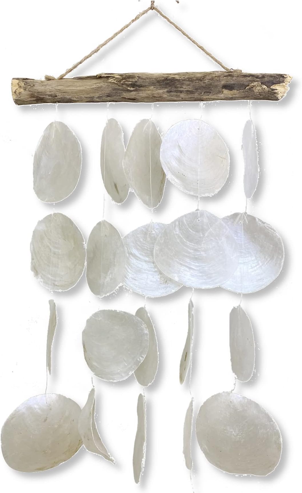 Amazon.com : Teal Capiz Windchime - Coastal Nautical Wind Chime Hanger ...