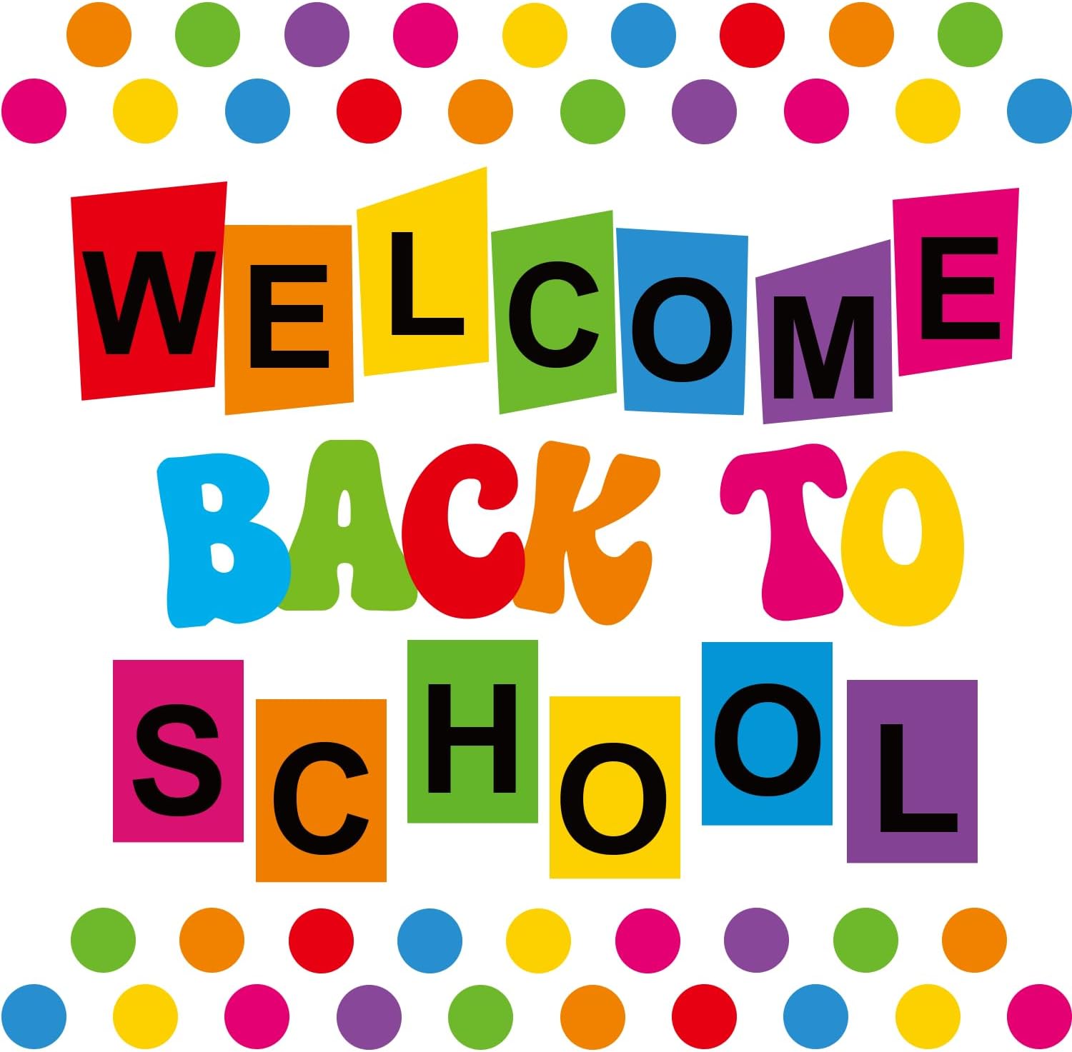 Amazon.com : 57pcs Signable Welcome Back to School Bulletin Board ...
