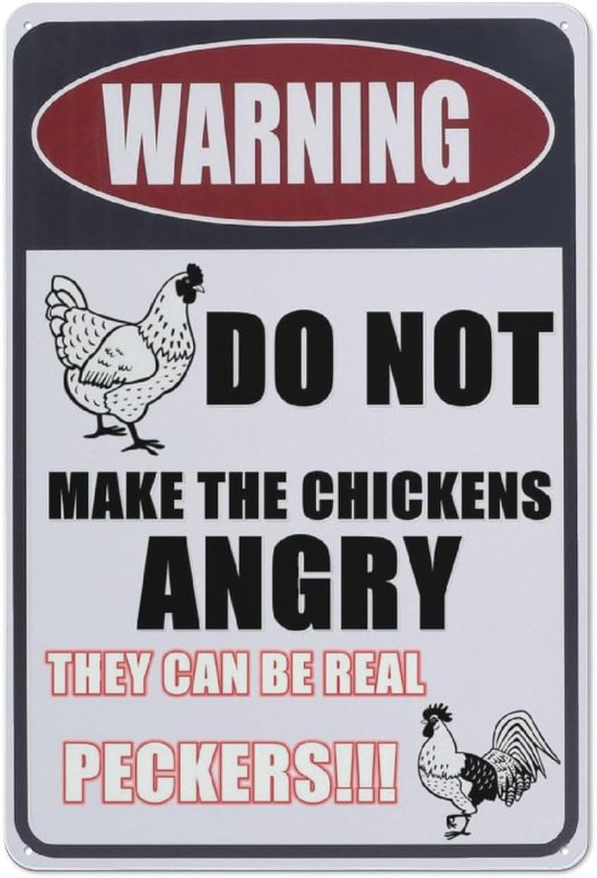 Amazon.com: Metal Sign Warning Tin Sign Wall Decor Decorative Sign Iron ...