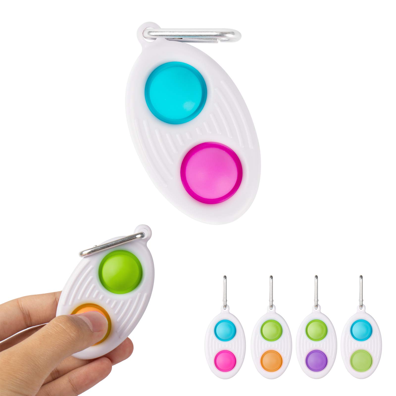 Igooot Simple Dimple Fidget Toy Simple Dimple Fidget Popper Keychain ...