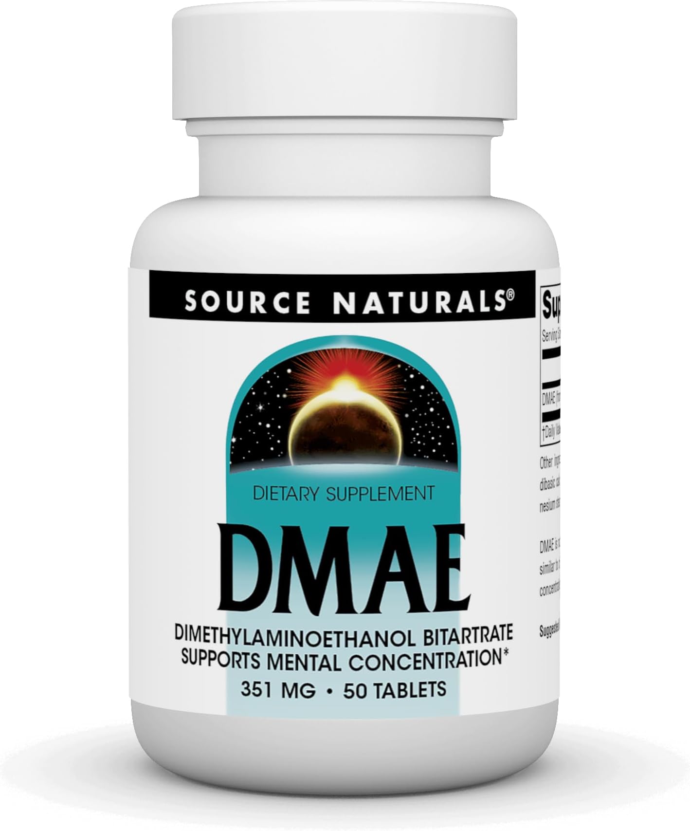 Amazon.com: Source Naturals DMAE, Dimethylaminoethanol Bitartrate ...