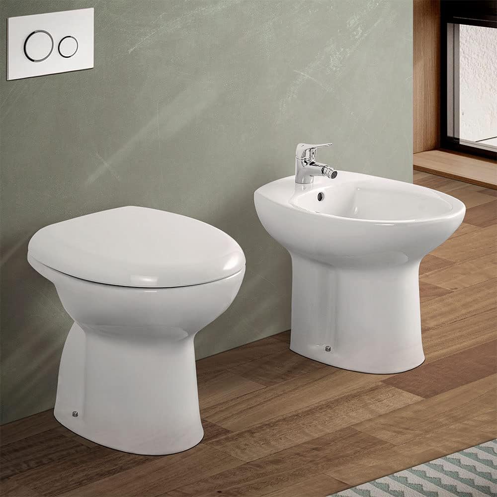 Inbagno Coppia Sanitari a Terra Tradizionali, Scarico a Terra, Design ...