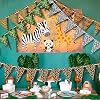 Amazon.com: Tatuo 5 Pcs Jungle Safari Party Decorations Wild Animal ...