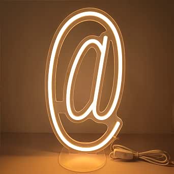 DECO Simboli Insegna al Neon 20x38 cm Dimmerabile LED Lettere Simboli ...