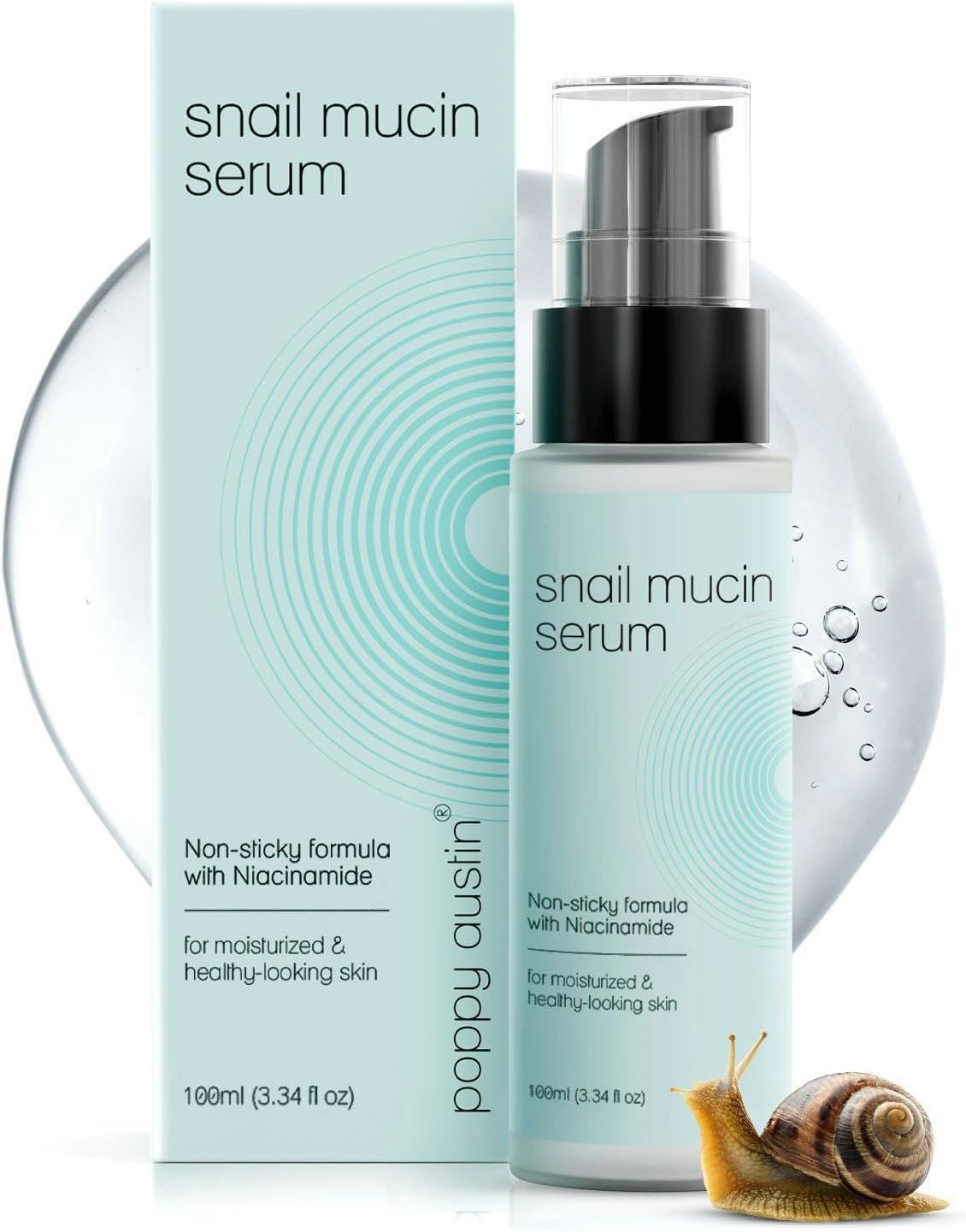Amazon.com: 96% Snail Mucin Serum with Niacinamide, Snail Serum for ...