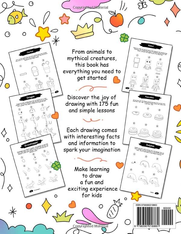 Snapklik.com : How To Draw Everything: Learn To Sketch 175 Animals, Nature, Food, Mythical ...