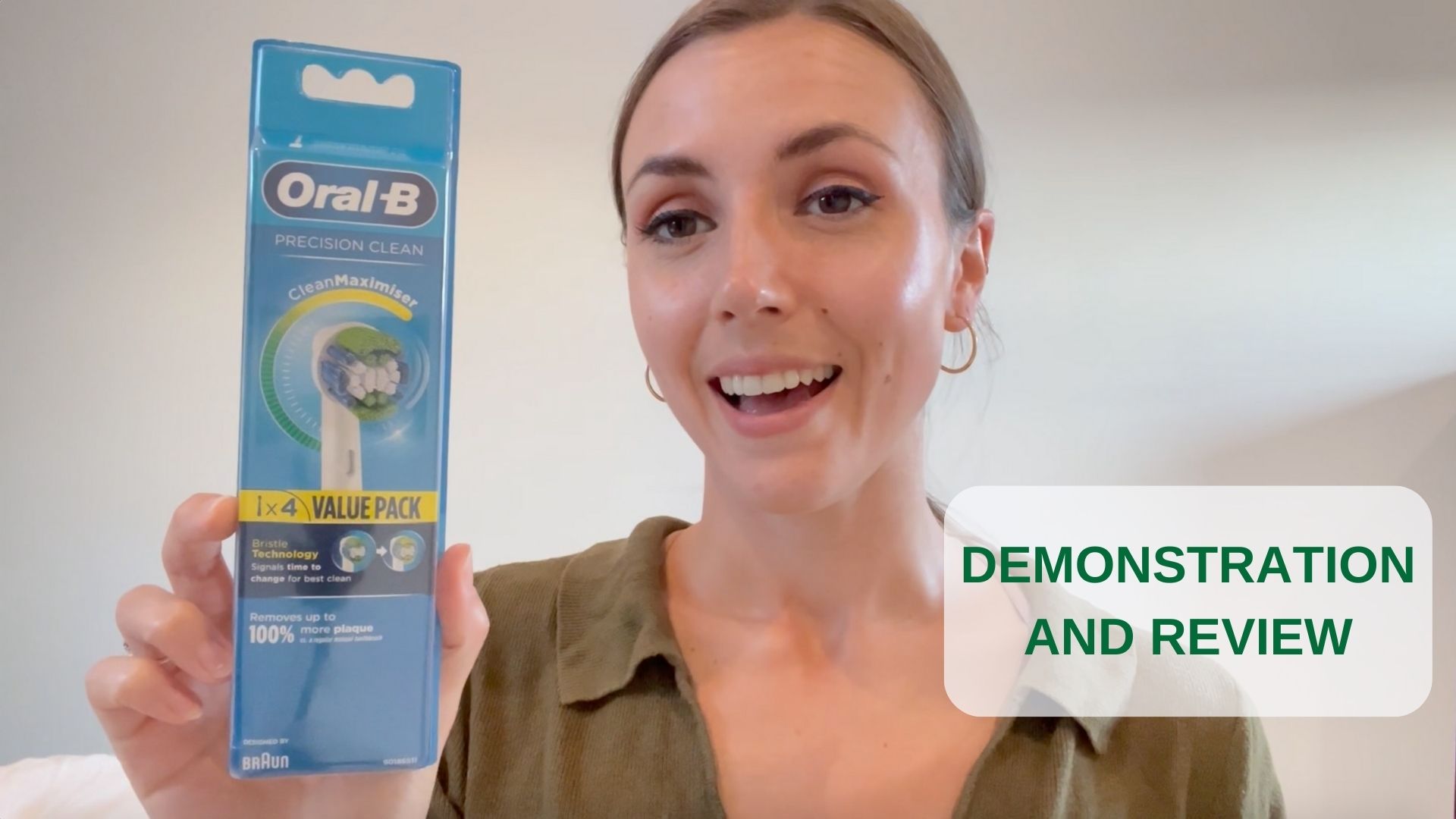 Watch Oral B Precision Clean Toothbrush Heads Review on Amazon Live