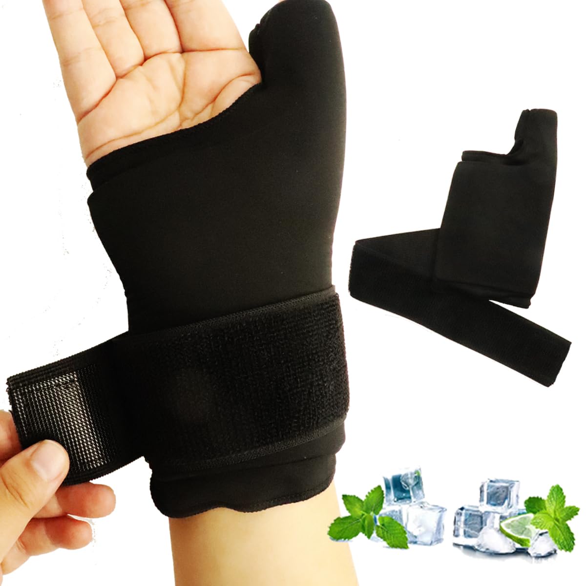 Amazon.com: Wrist Ice Pack Wrap, Hot and Cold Gel Hand Therapy Gloves ...