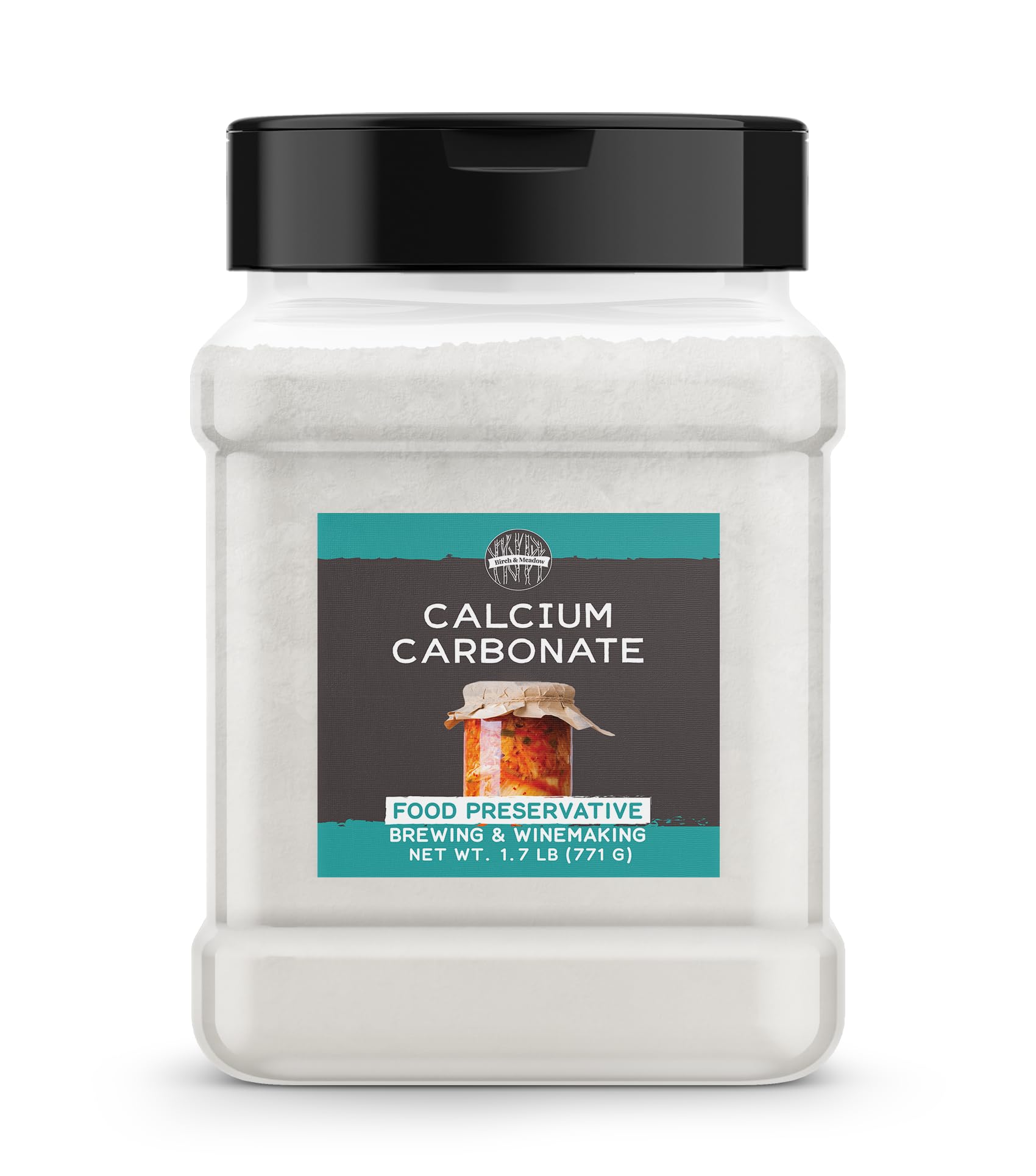 Amazon.com: Birch & Meadow Calcium Carbonate, 1.7 lb, Food Preservative ...
