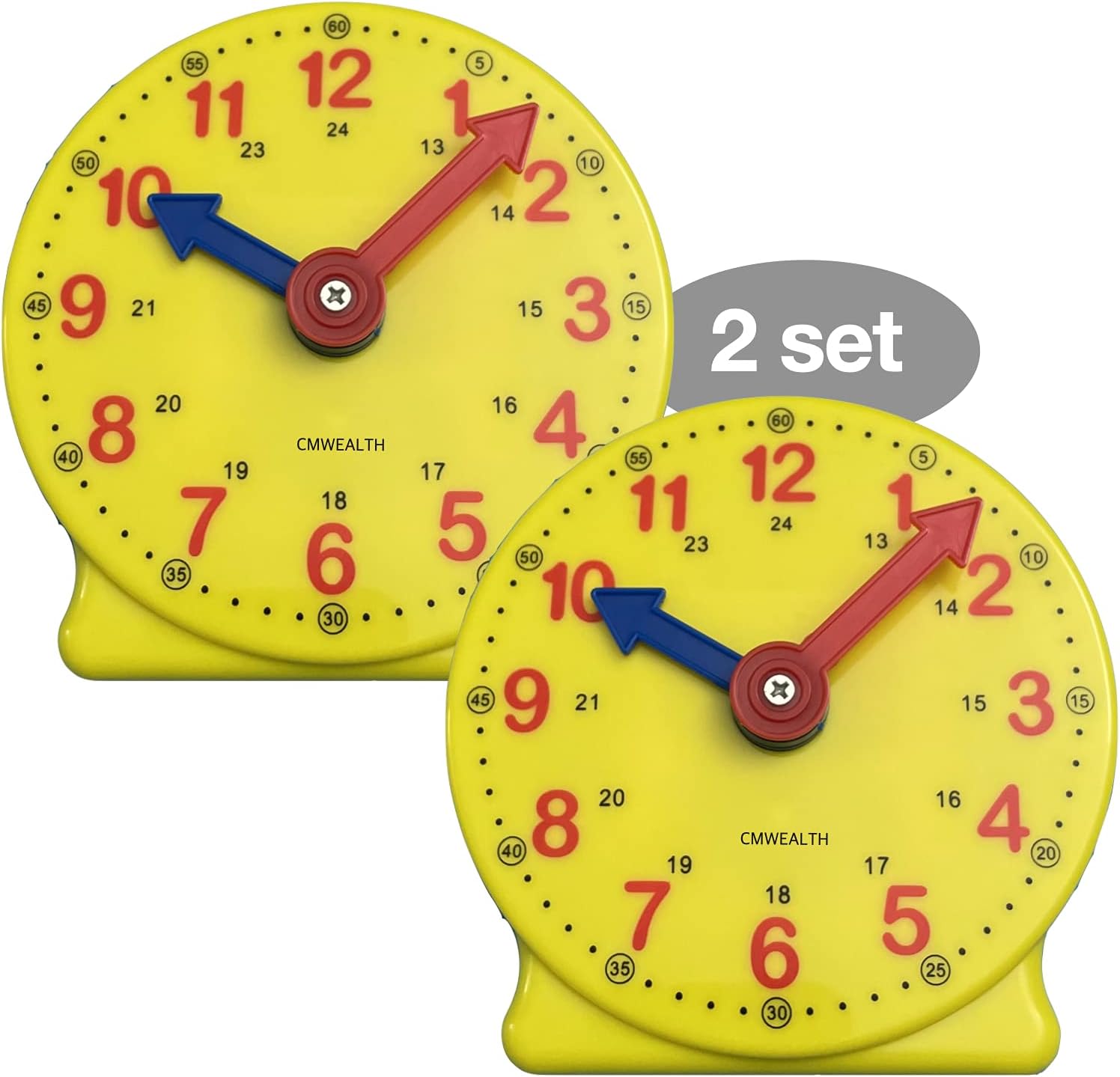Amazon.com: CM Wealth Learning Clock for Kids, Student Learning Clocks ...