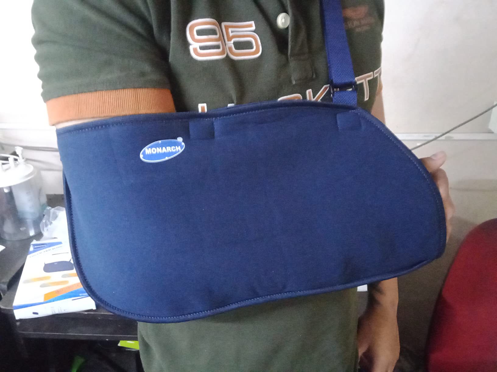 Buy Monarch Cotton Pouch Arm Sling Baggy, Adjustable Shoulder, Hand ...