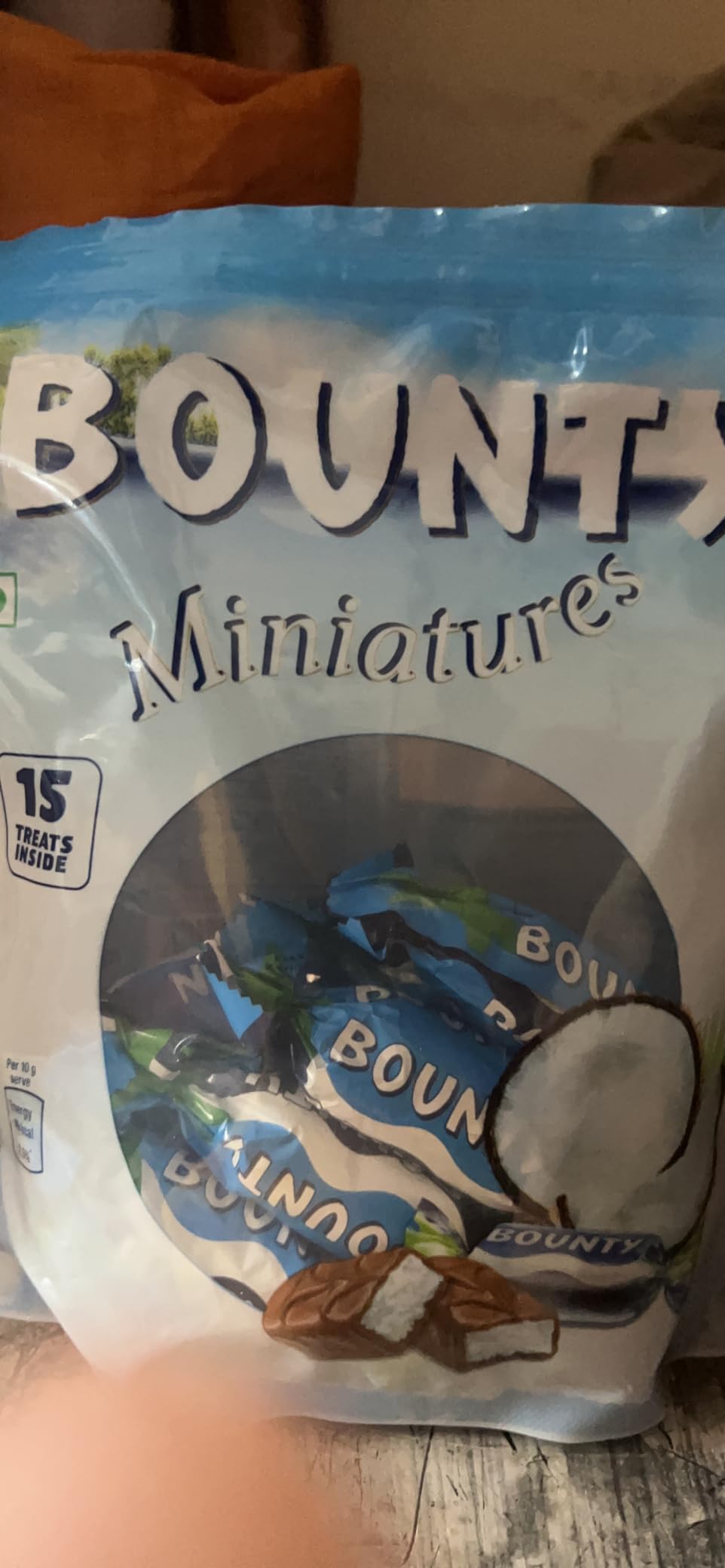 Bounty Miniatures Coconut Filled Chocolate Pack | Imported Coconut ...