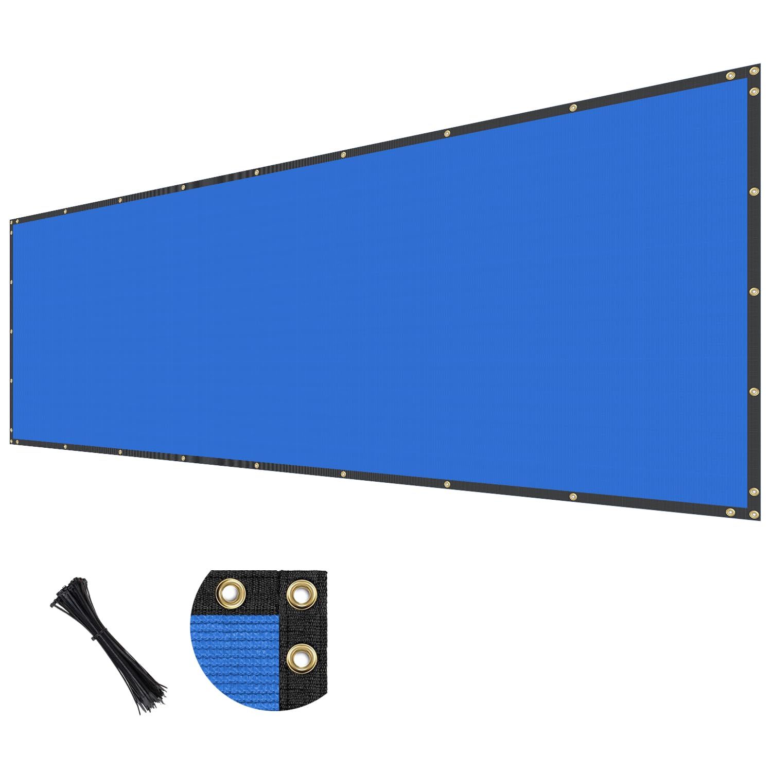 Amazon.com : TANG Privacy Fence Screen Blue 6' x 12' for Patio Garden ...